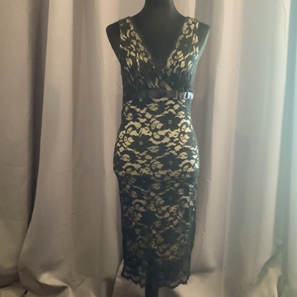 Ruby Rox | Dresses | Figure Flattering Sexy Black Lace Dress From Ruby ...